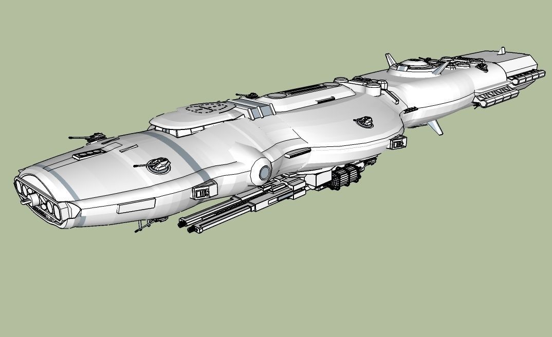 Red Supergiant - destroyer free 3D model | CGTrader