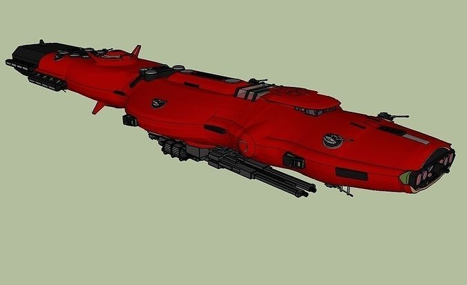 Red Supergiant - destroyer free 3D model | CGTrader