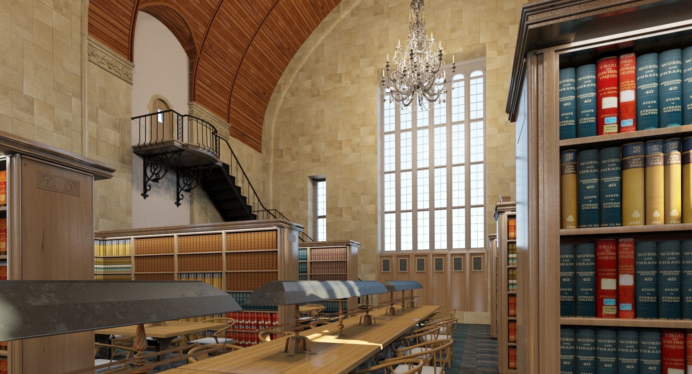 Cornell Law School Library 3D model | CGTrader