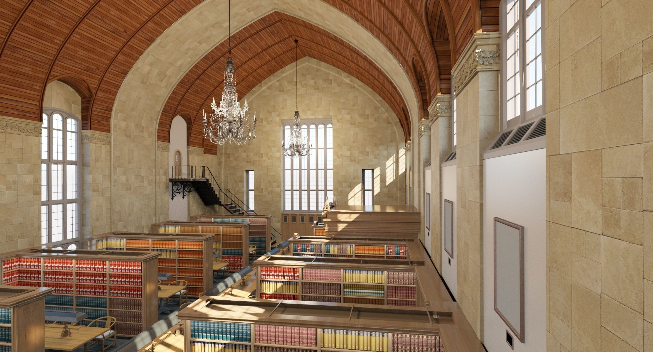 Cornell Law School Library 3D model | CGTrader