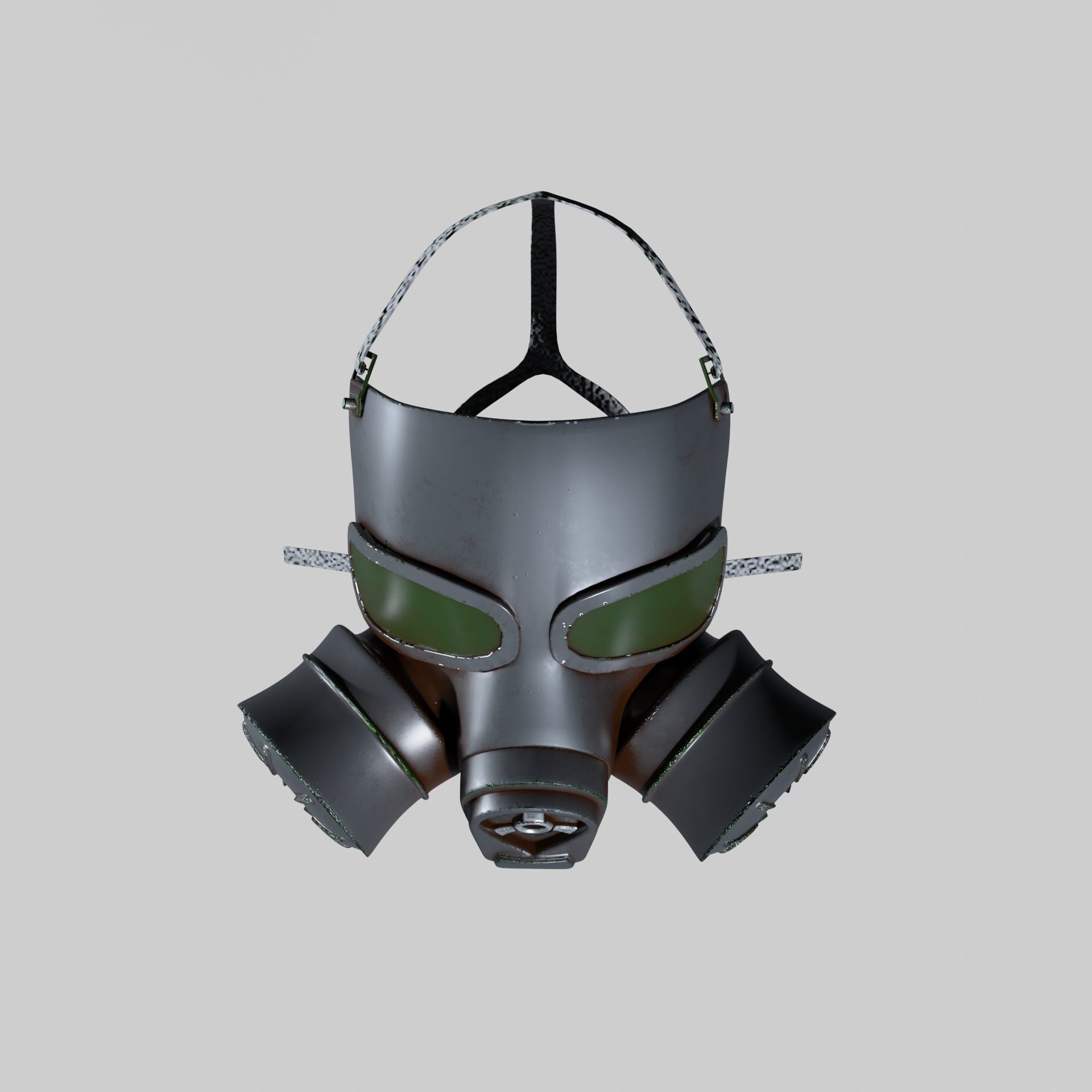Gas Protection Mask and Hazmat Mask 3D model | CGTrader