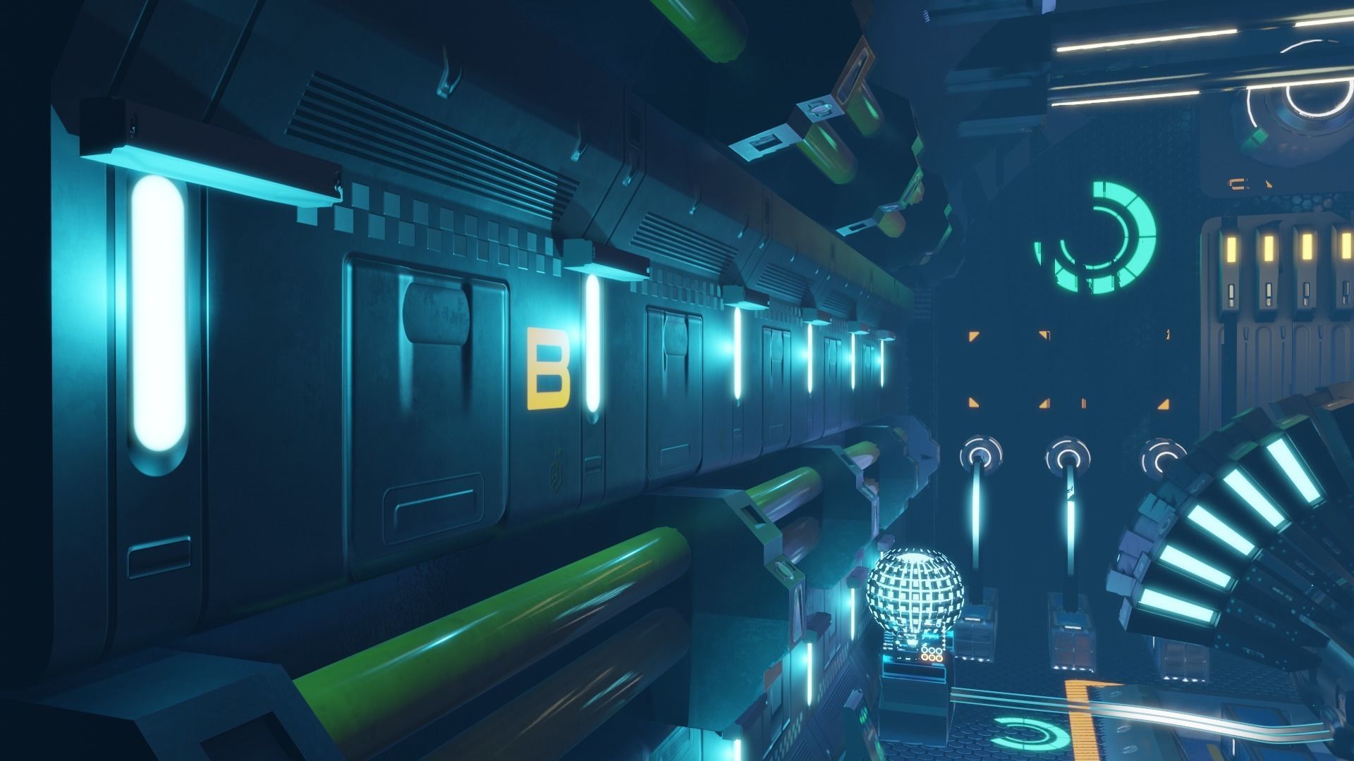 3D model Futuristic Sci-Fi Generator Room VR / AR / low-poly | CGTrader