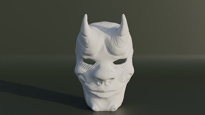 Devil Cosplay Mask Demon Face Mask 3D model 3D printable | CGTrader