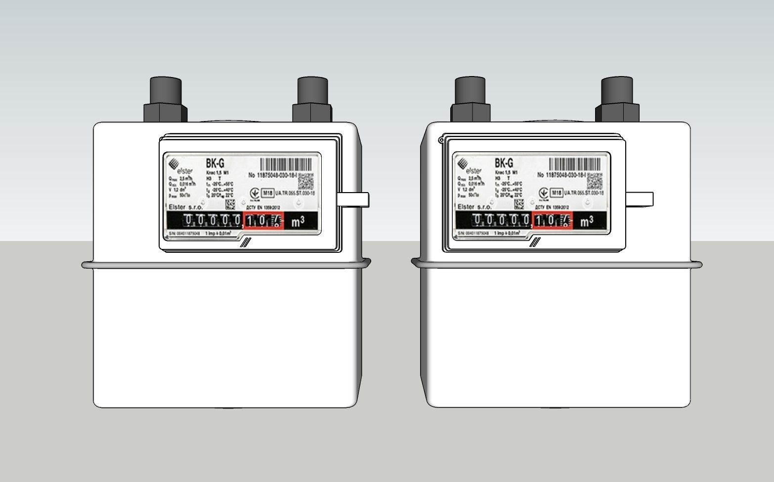 Gas Meter ELSTER BK-G 3D model | CGTrader