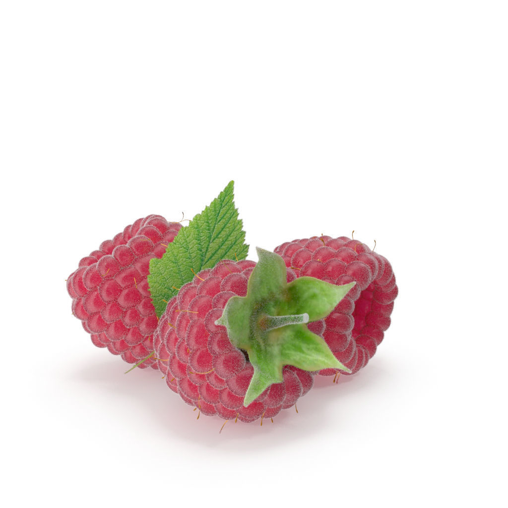 Raspberry three raspberries 3D model | CGTrader