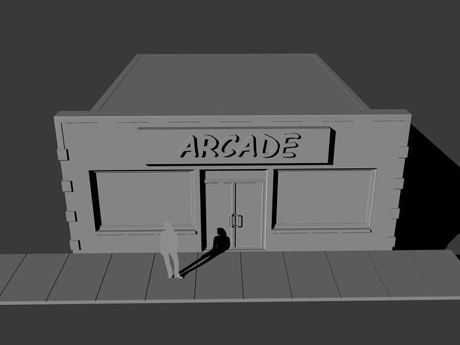 Small Arcade free 3D model | CGTrader