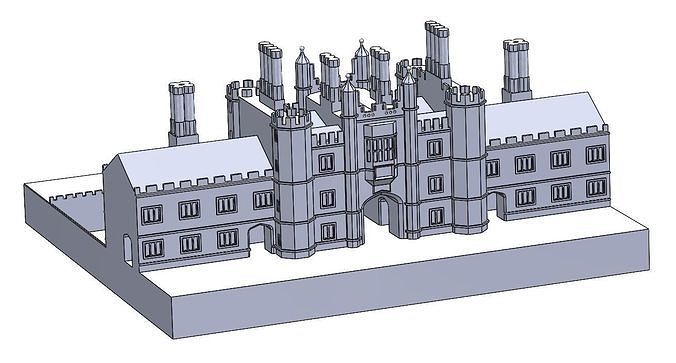 Hampton Court - great gatehouse 3D model 3D printable | CGTrader