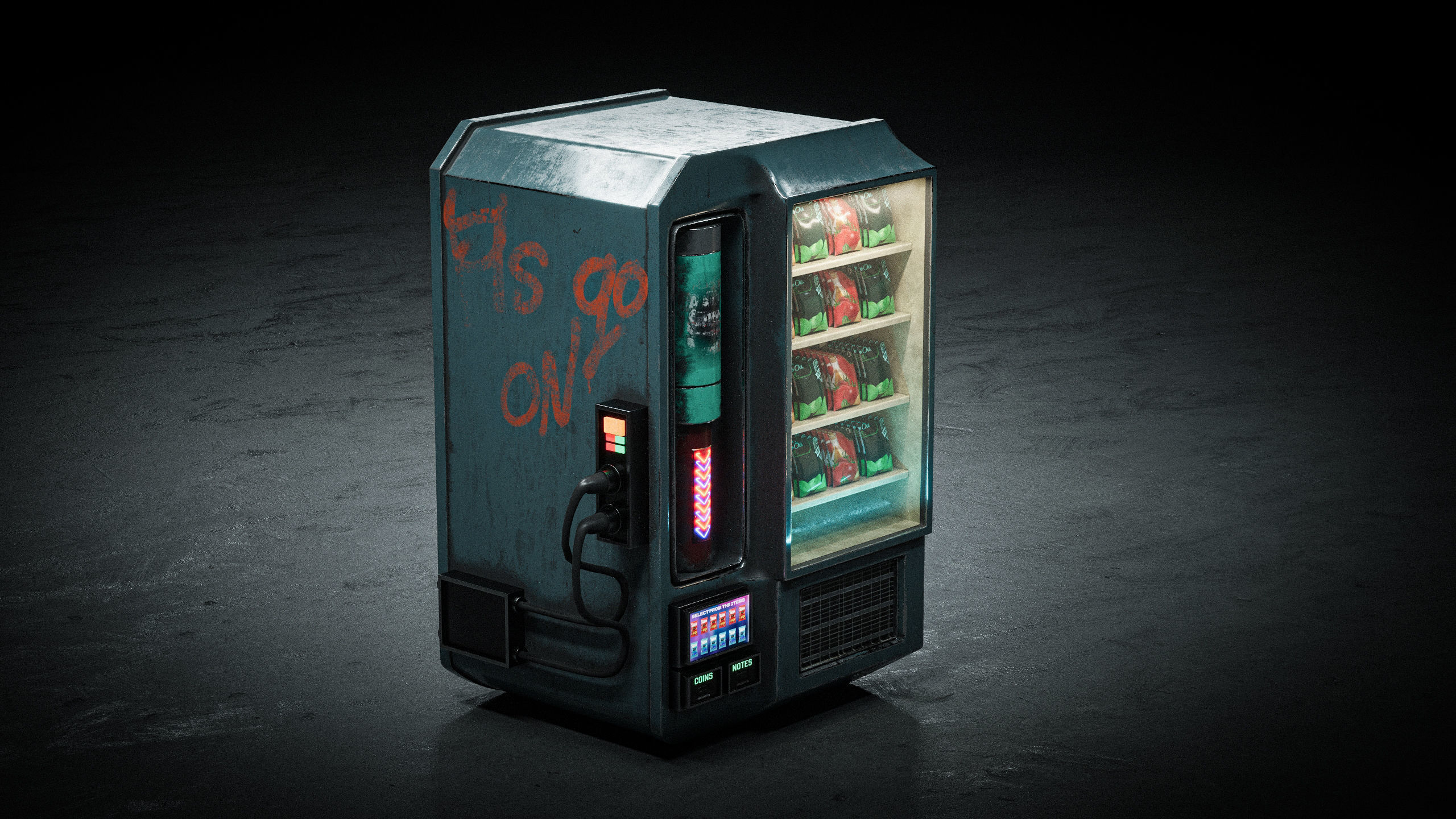 Vending machine 3d model-HIGH-POLY 3D model | CGTrader