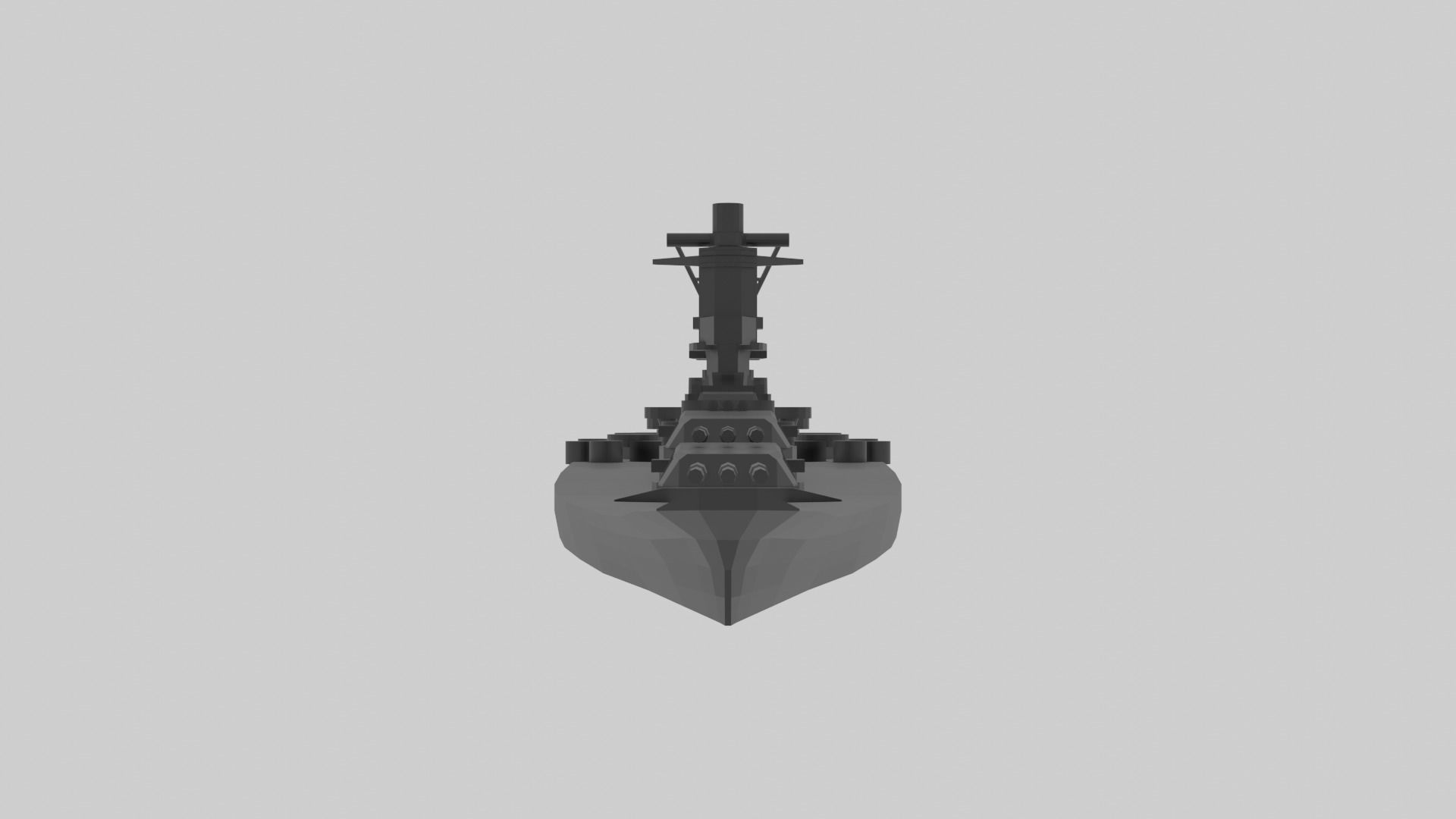 IJN Musashi - Model for small scale printing free 3D model 3D printable ...