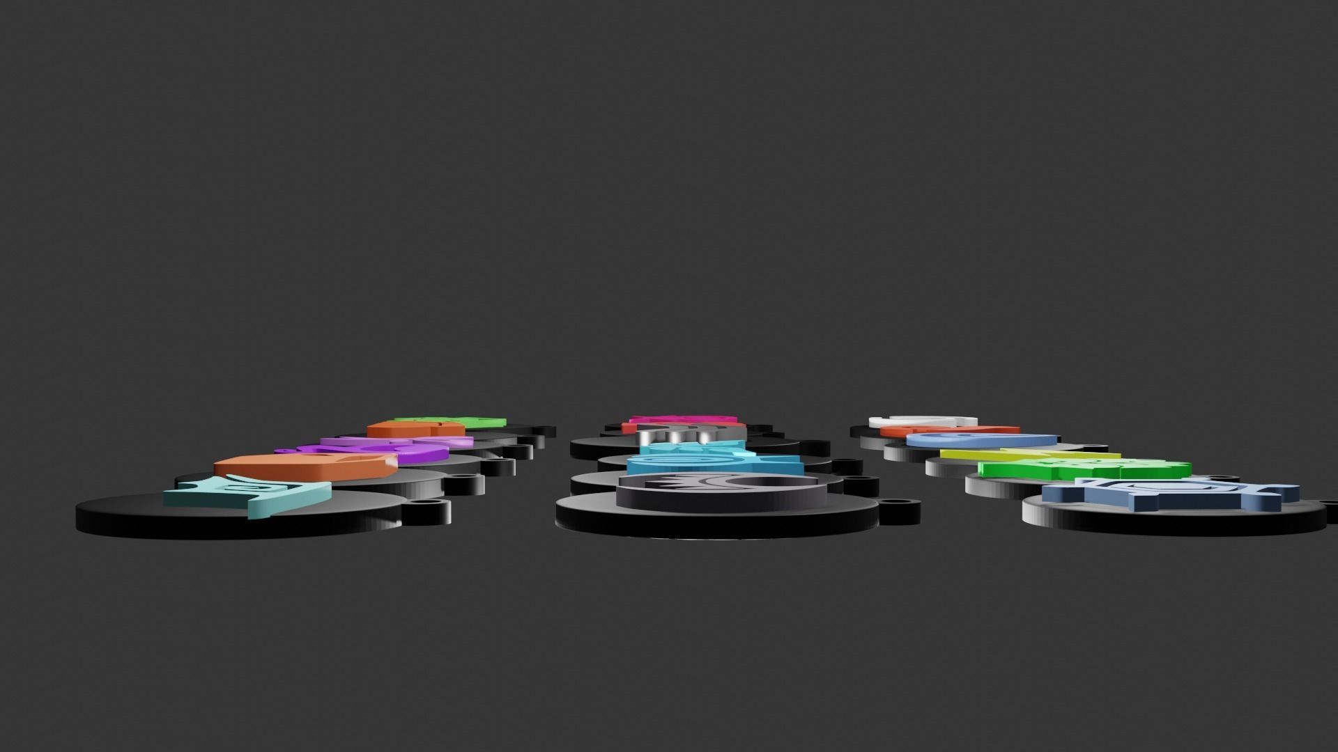 TYPES BADGES POKEMON free 3D model 3D printable | CGTrader