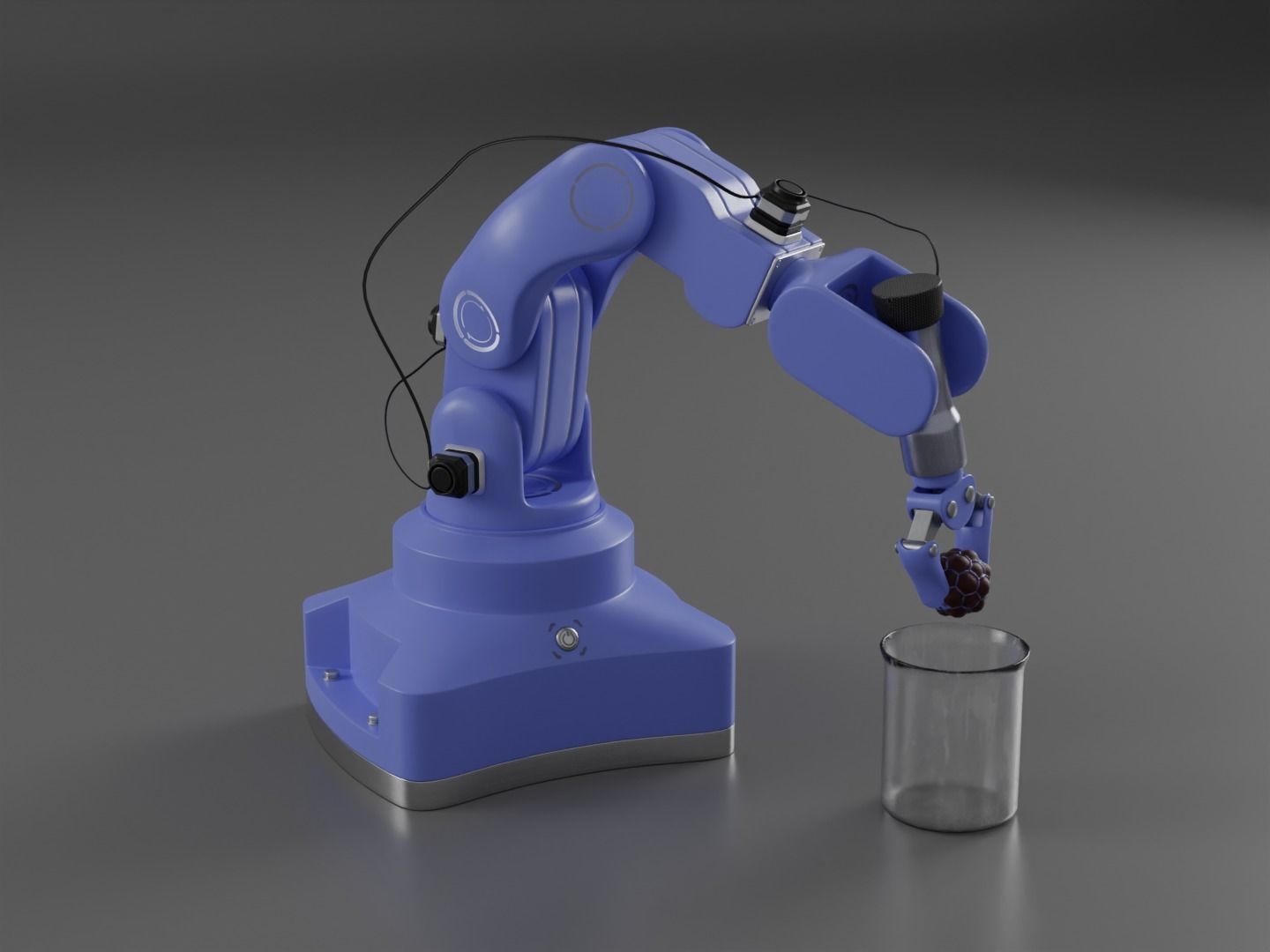 Robot arm rigged 3D model animated rigged | CGTrader