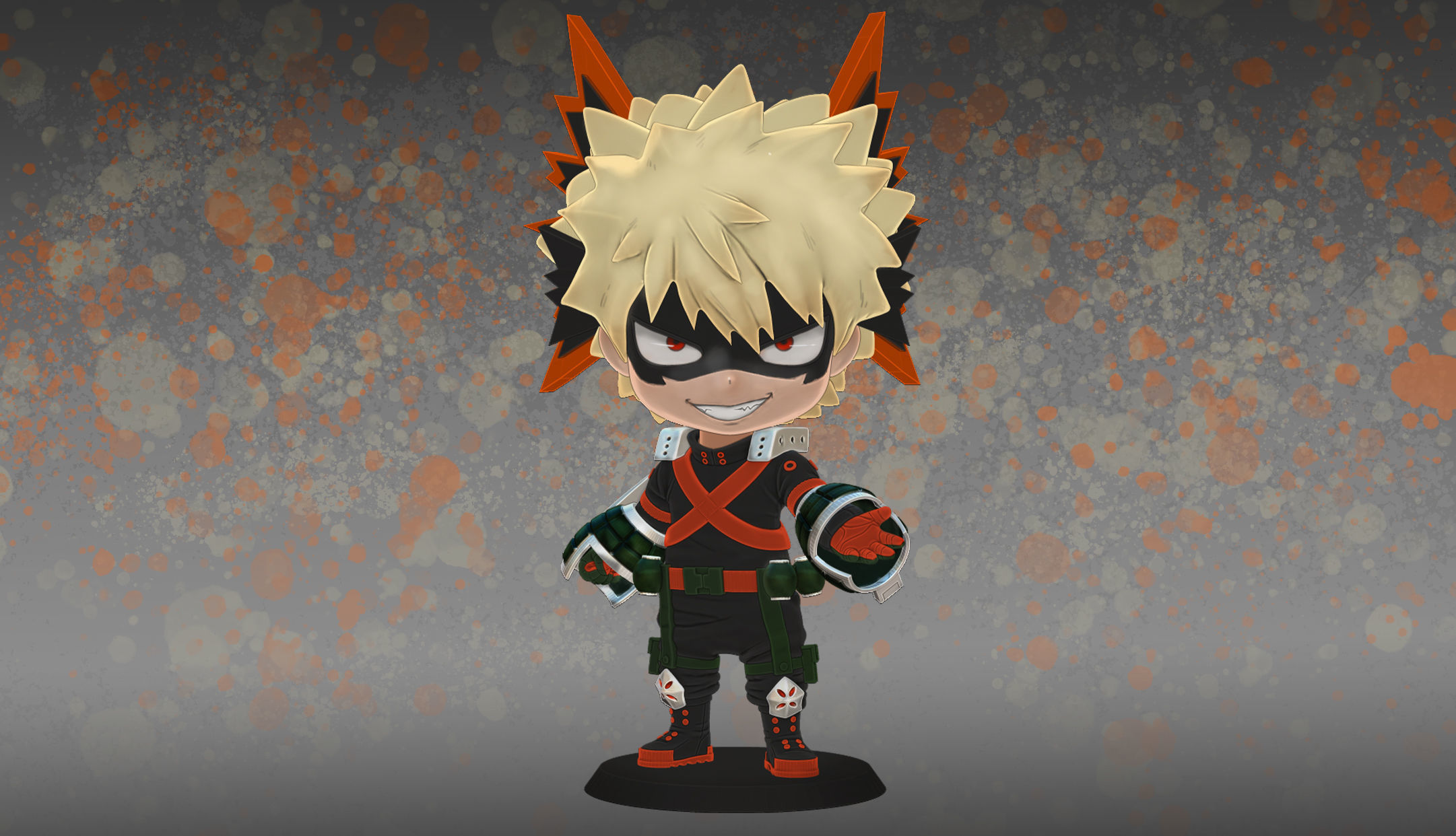 Bakugo Boku no hero Academia 3D model 3D printable | CGTrader