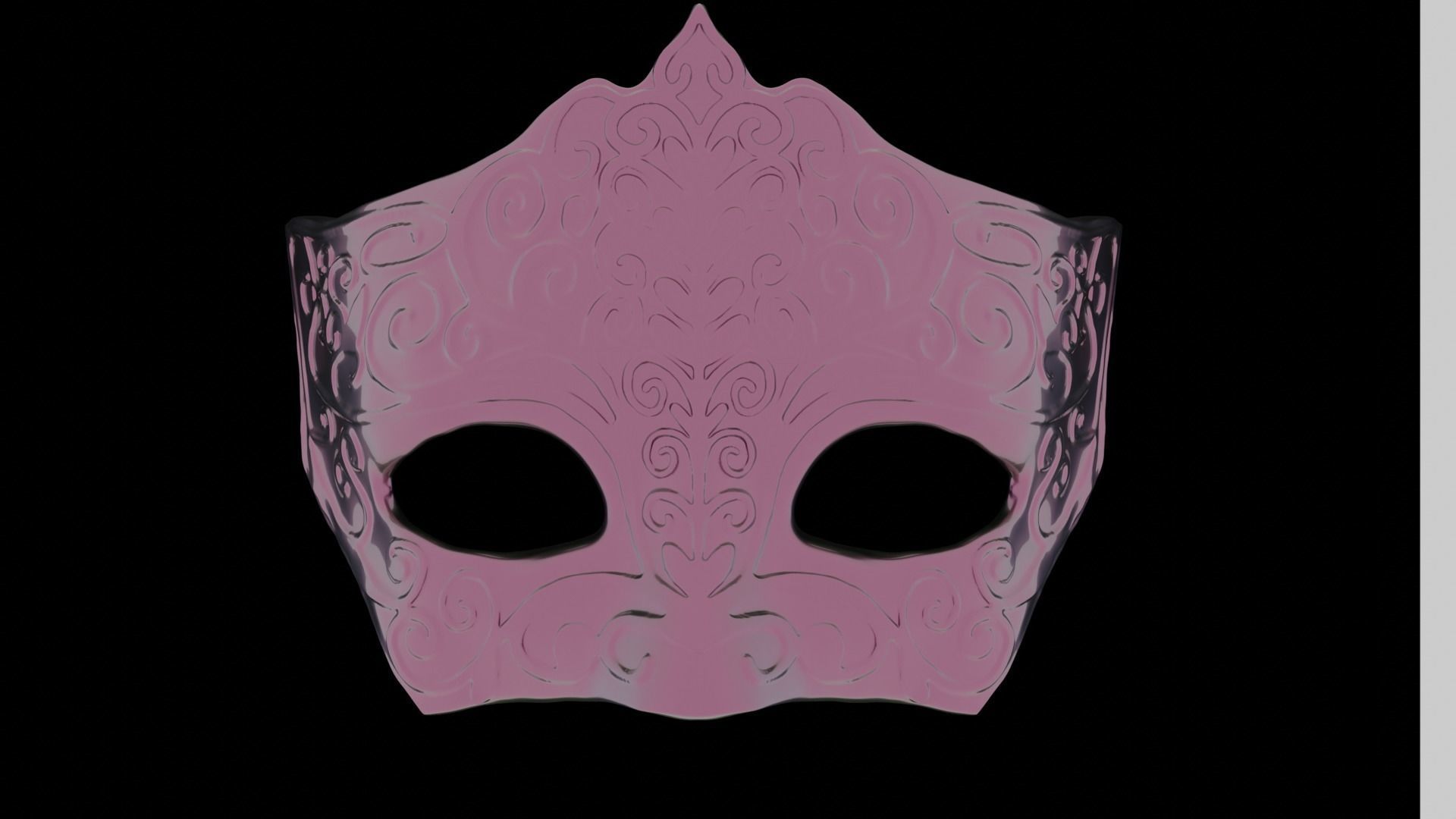 Masquerade Carnival Mask 3D model 3D printable | CGTrader