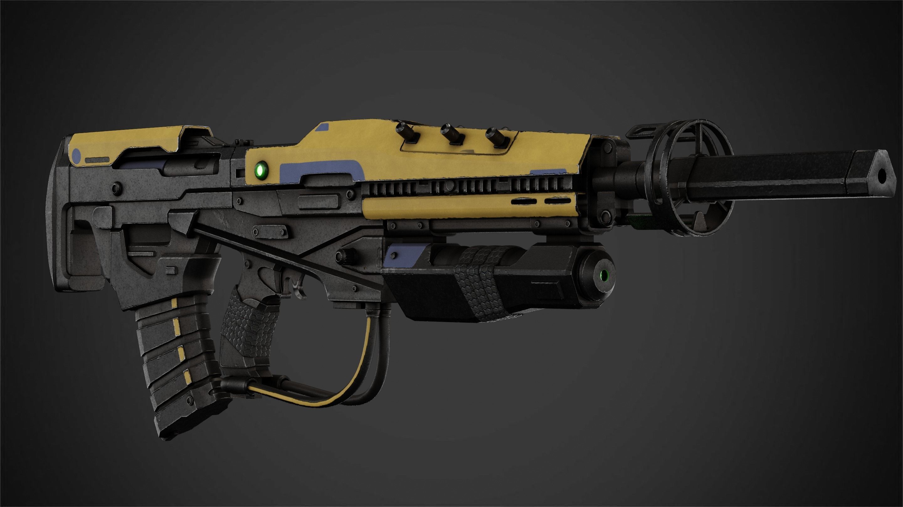 Exo-Stranger Rifle for Cosplay 3D model 3D printable | CGTrader