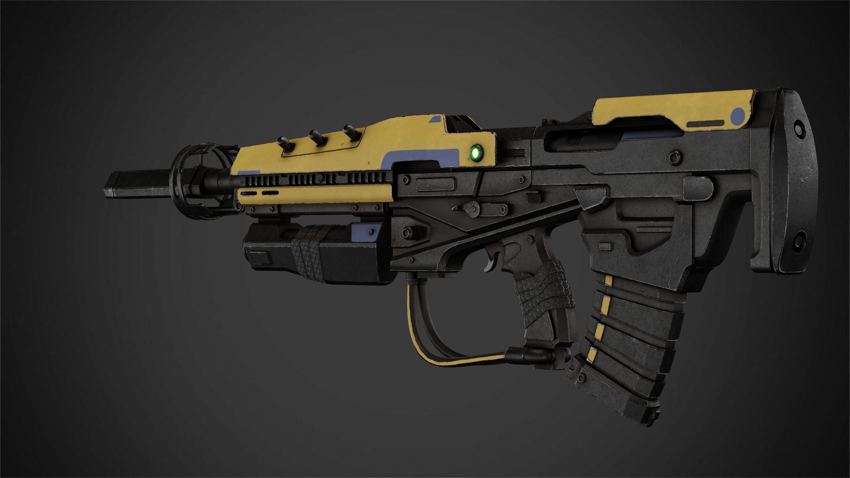 Exo-Stranger Rifle for Cosplay 3D model 3D printable | CGTrader