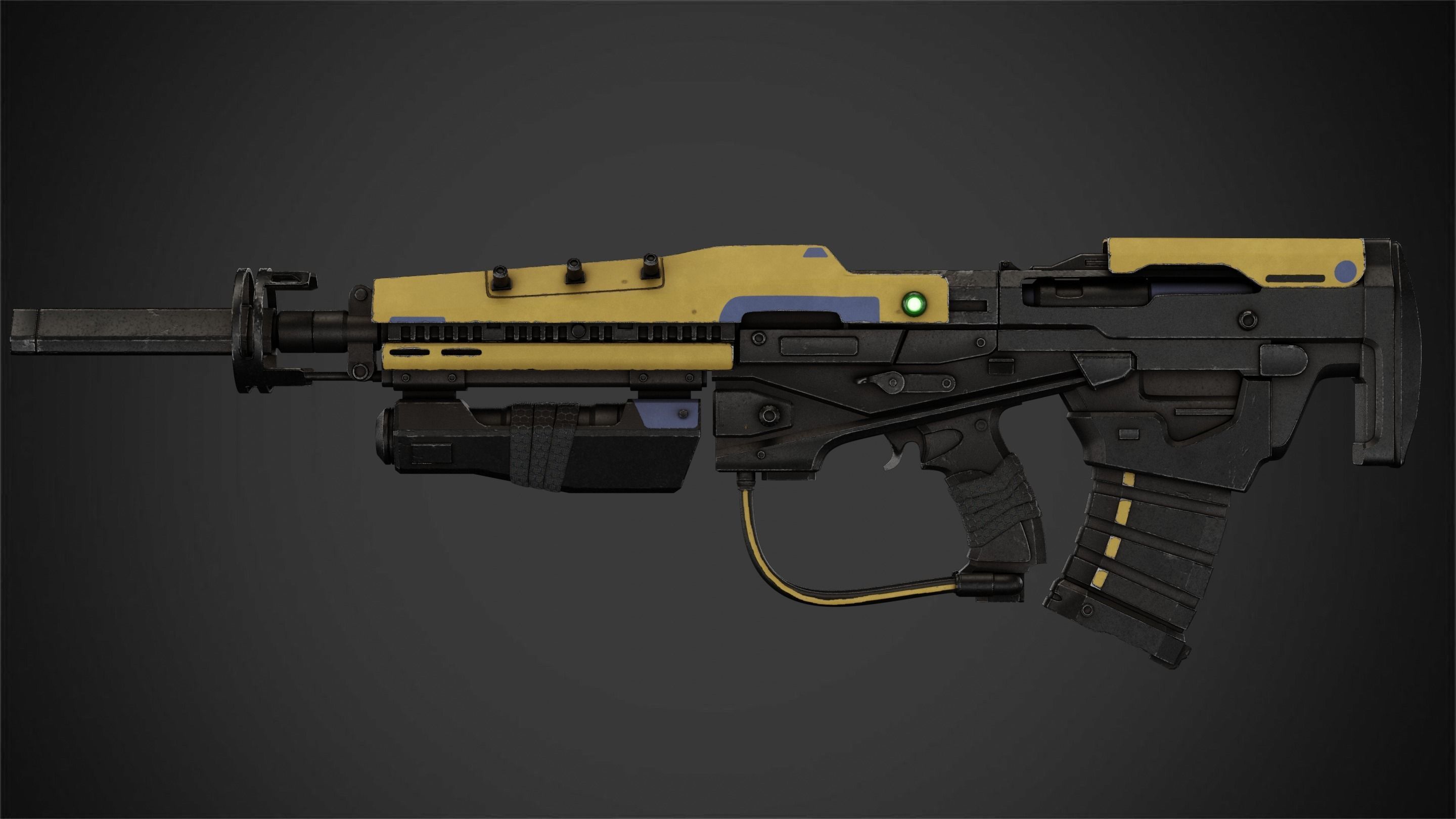 Exo-Stranger Rifle for Cosplay 3D model 3D printable | CGTrader