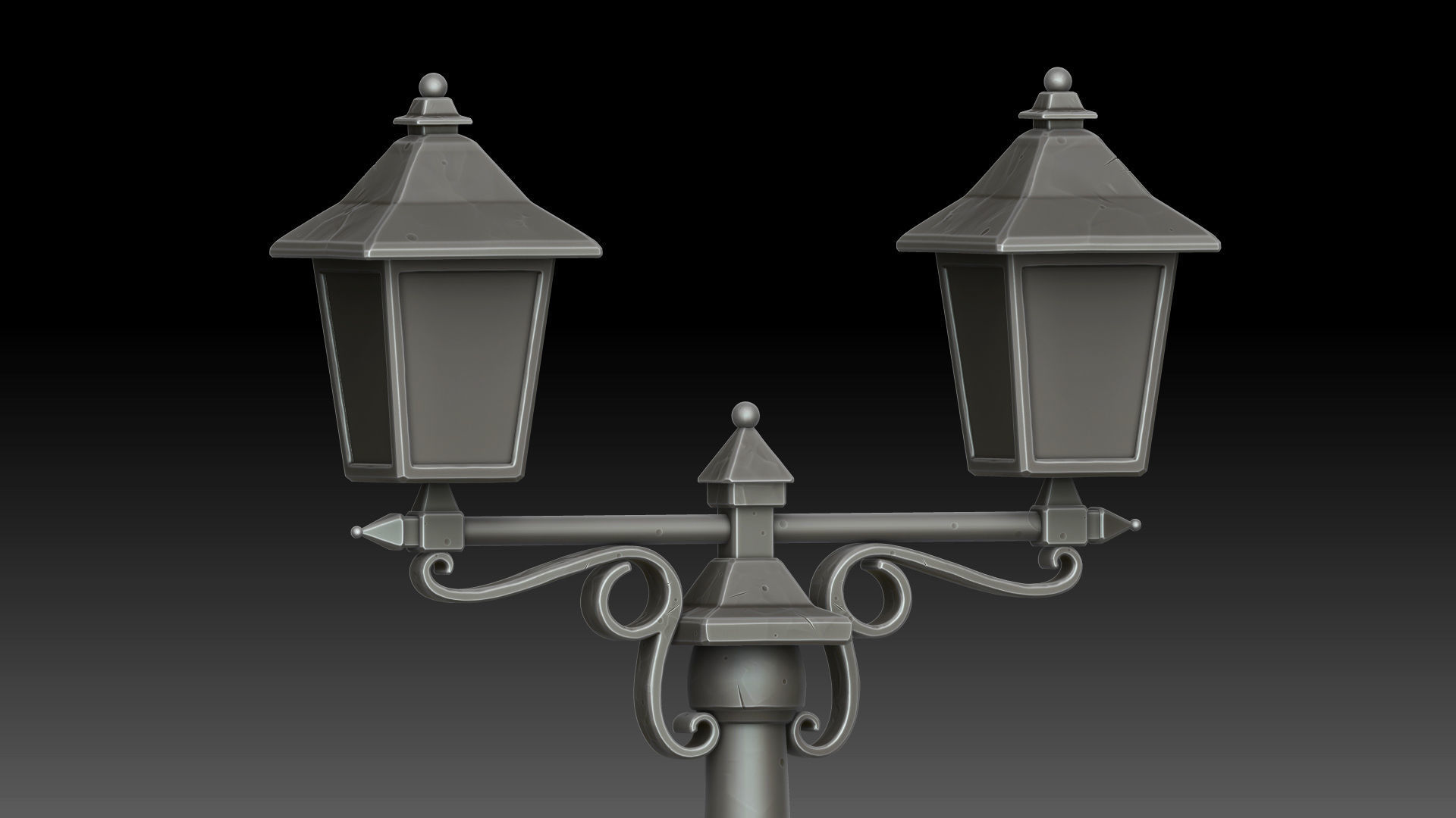 Stylized street light 3D model | CGTrader
