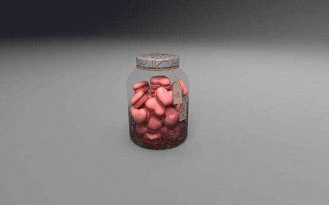 3D model Jar with cookies VR / AR / low-poly | CGTrader
