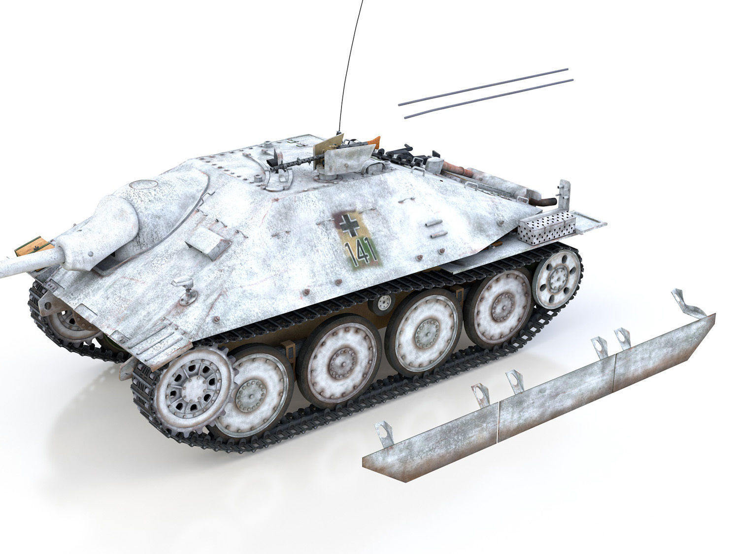 Jagdpanzer 38t Hetzer - 3 Gebirgsdivision 3D model | CGTrader