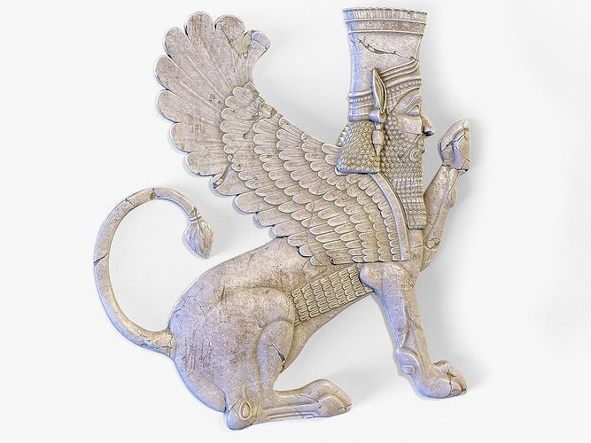 3D model Persian Lamassu Bas Relief VR / AR / low-poly | CGTrader