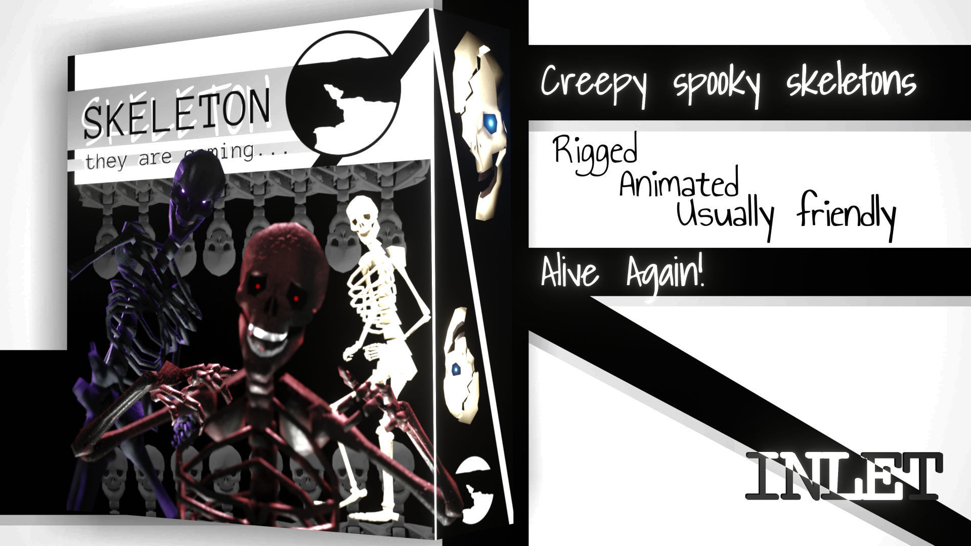 Rigged Human Skeleton Animated 3D model animated rigged | CGTrader