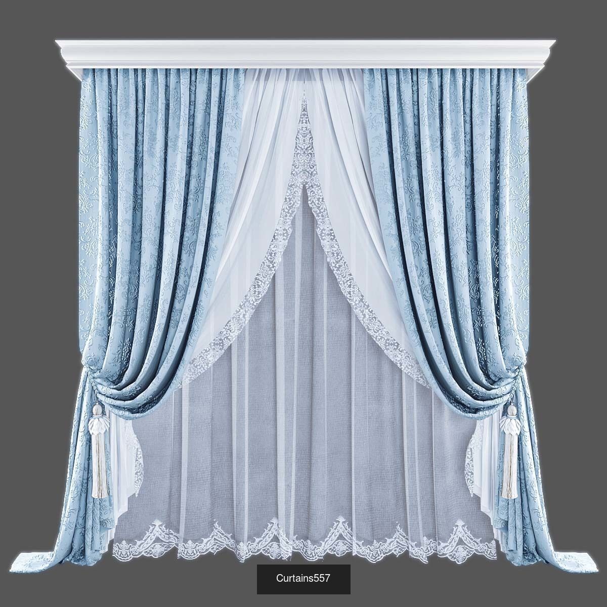 Collection 3D models of 20 curtains VR / AR / low-poly | CGTrader
