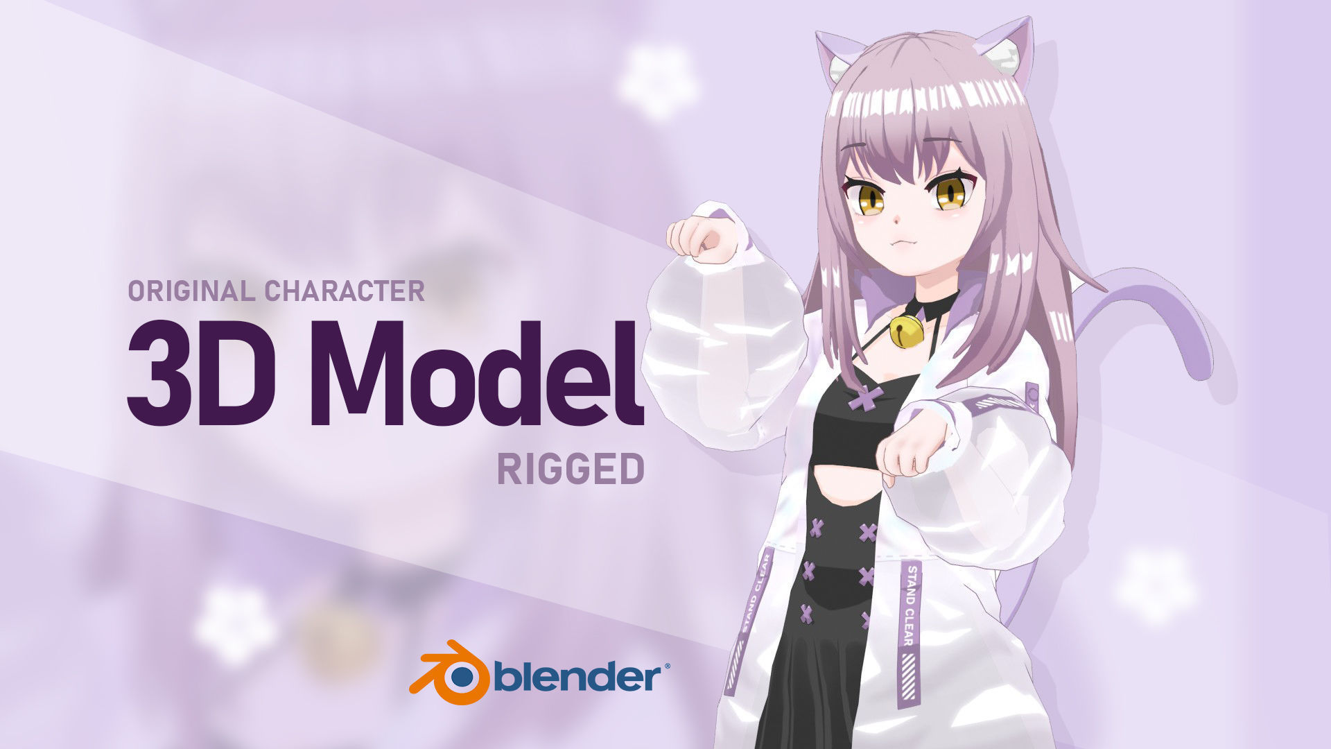 Mio - Anime Girl Character 3D Model 3D model animated rigged | CGTrader