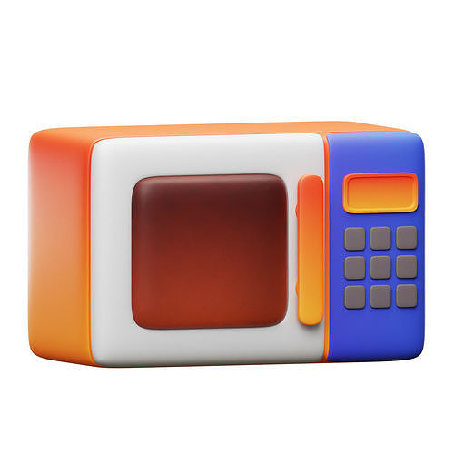 3D model Microwave oven 3D Icon VR / AR / low-poly | CGTrader