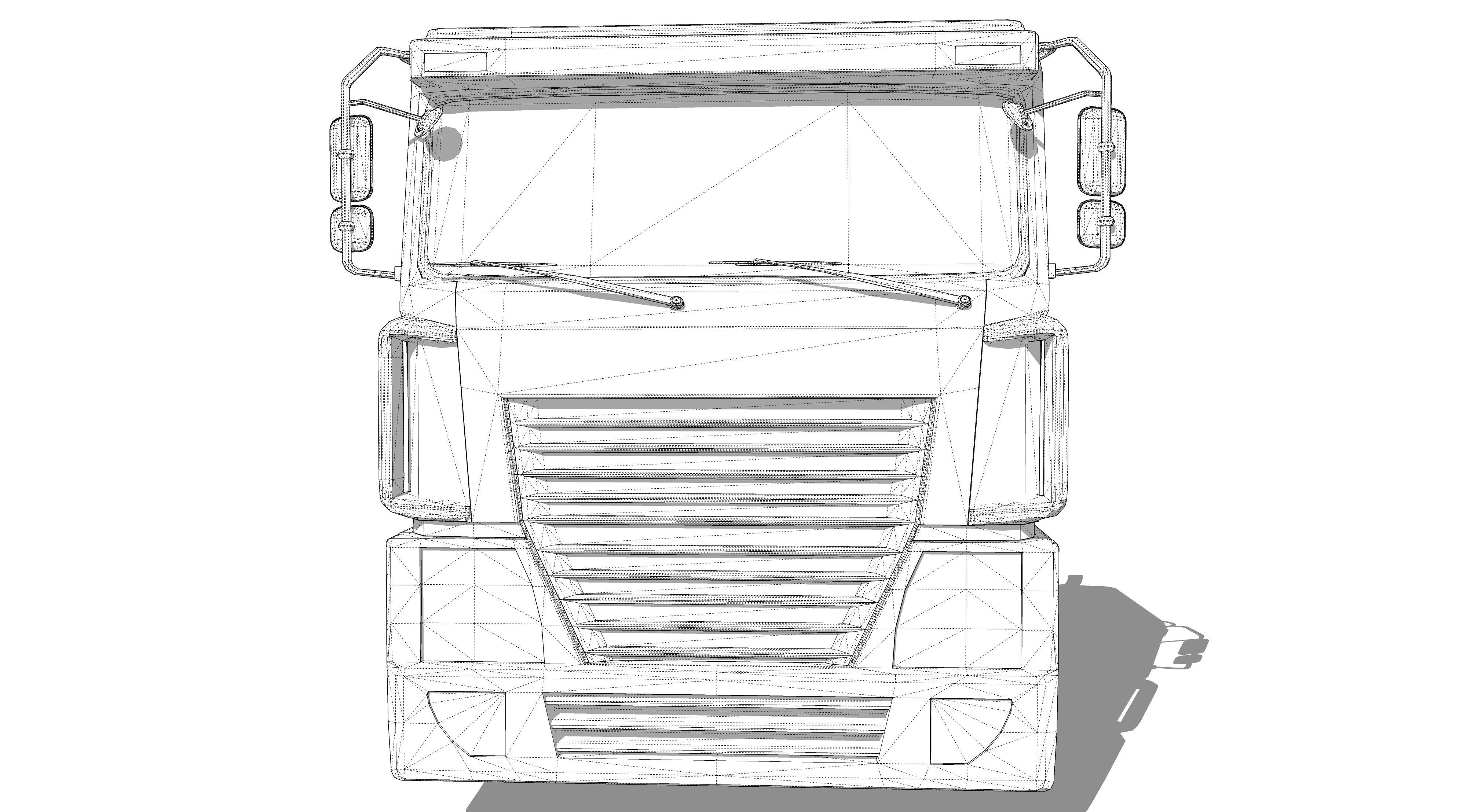 Remicon cement mixer 3D model | CGTrader