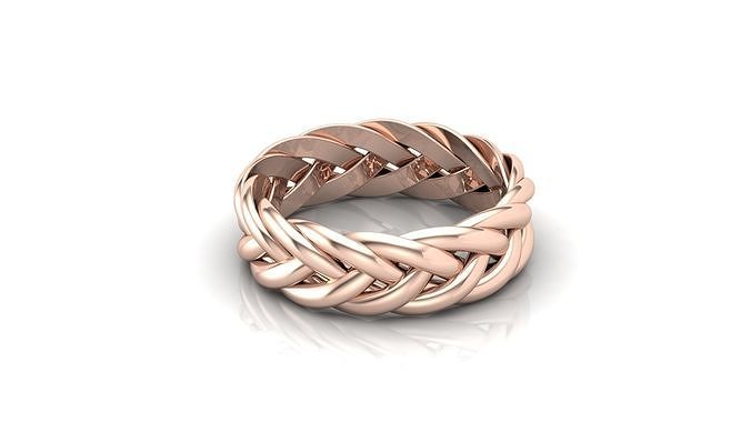Braided ring new model 3D model 3D printable | CGTrader