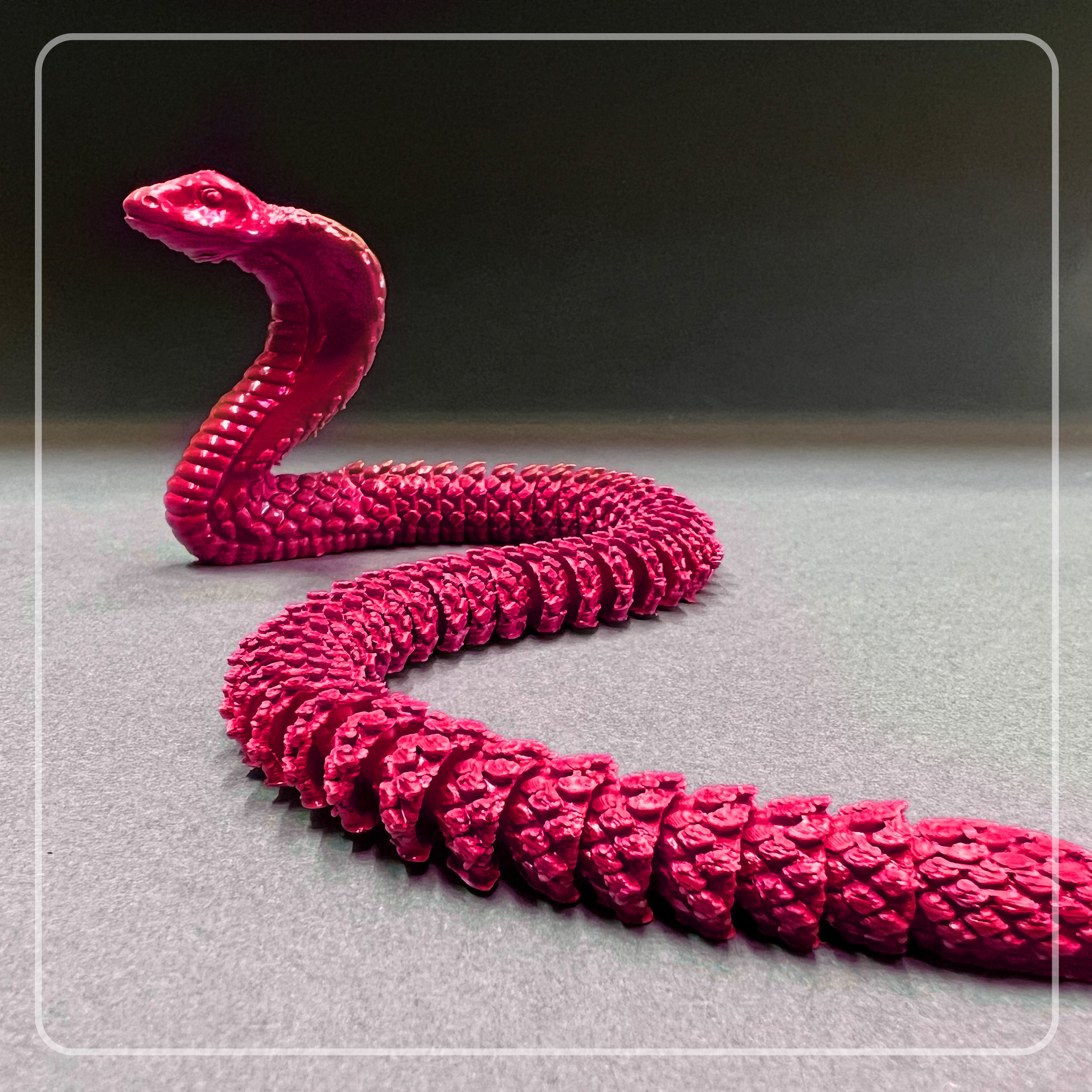 Cobra snake 3D model 3D printable | CGTrader