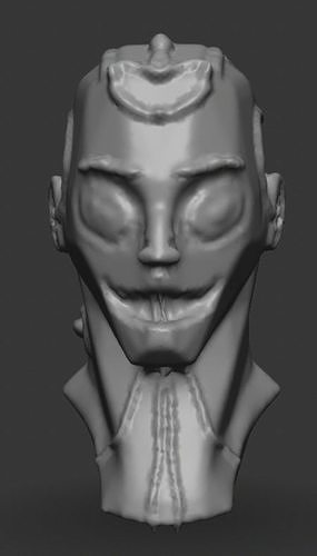 3D model Alien Face VR / AR / low-poly | CGTrader
