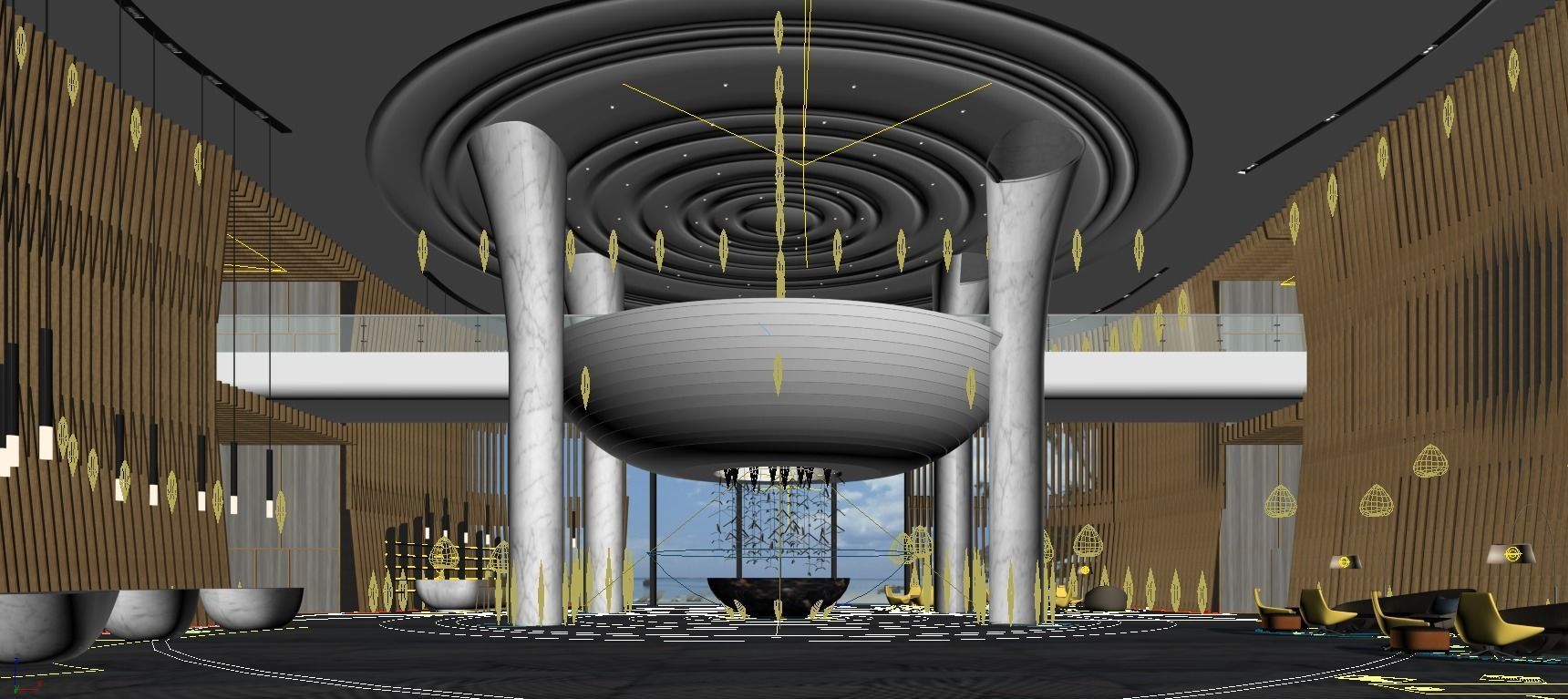 lobby hotel 3D model | CGTrader