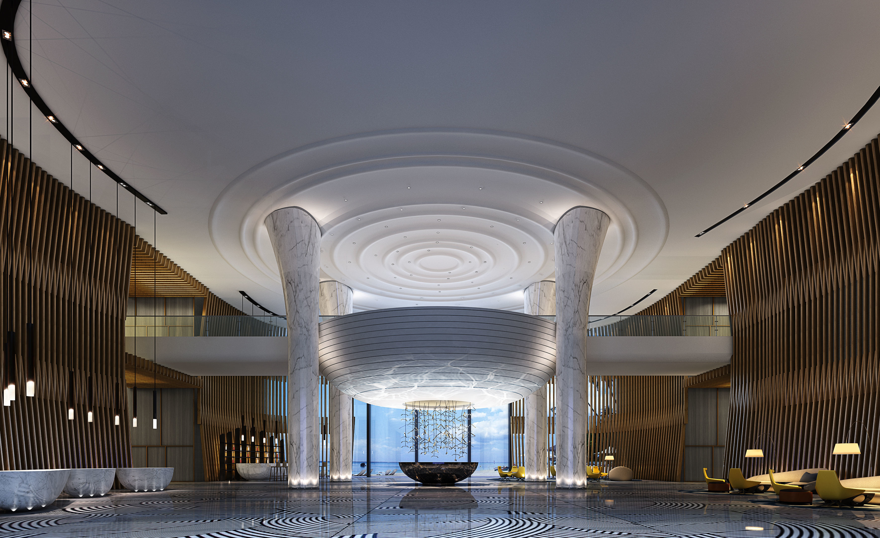 lobby hotel 3D model | CGTrader