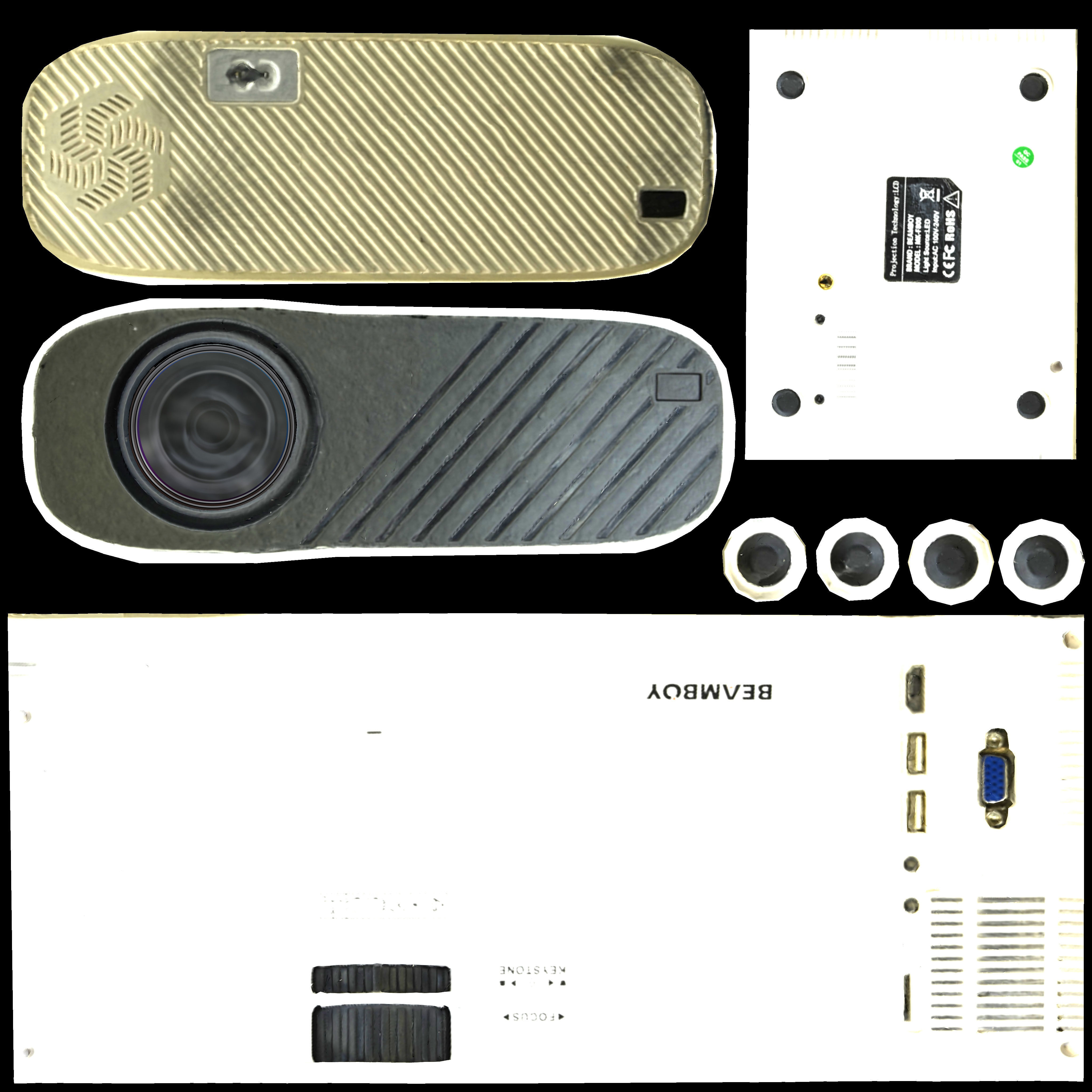 3D model Game Ready Beam Projector VR / AR / low-poly | CGTrader