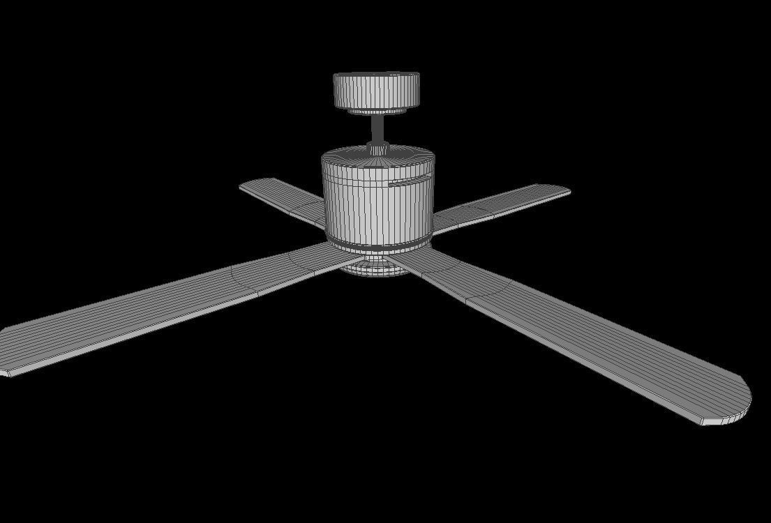 3D model Ceiling Fan - Modern Design VR / AR / low-poly | CGTrader