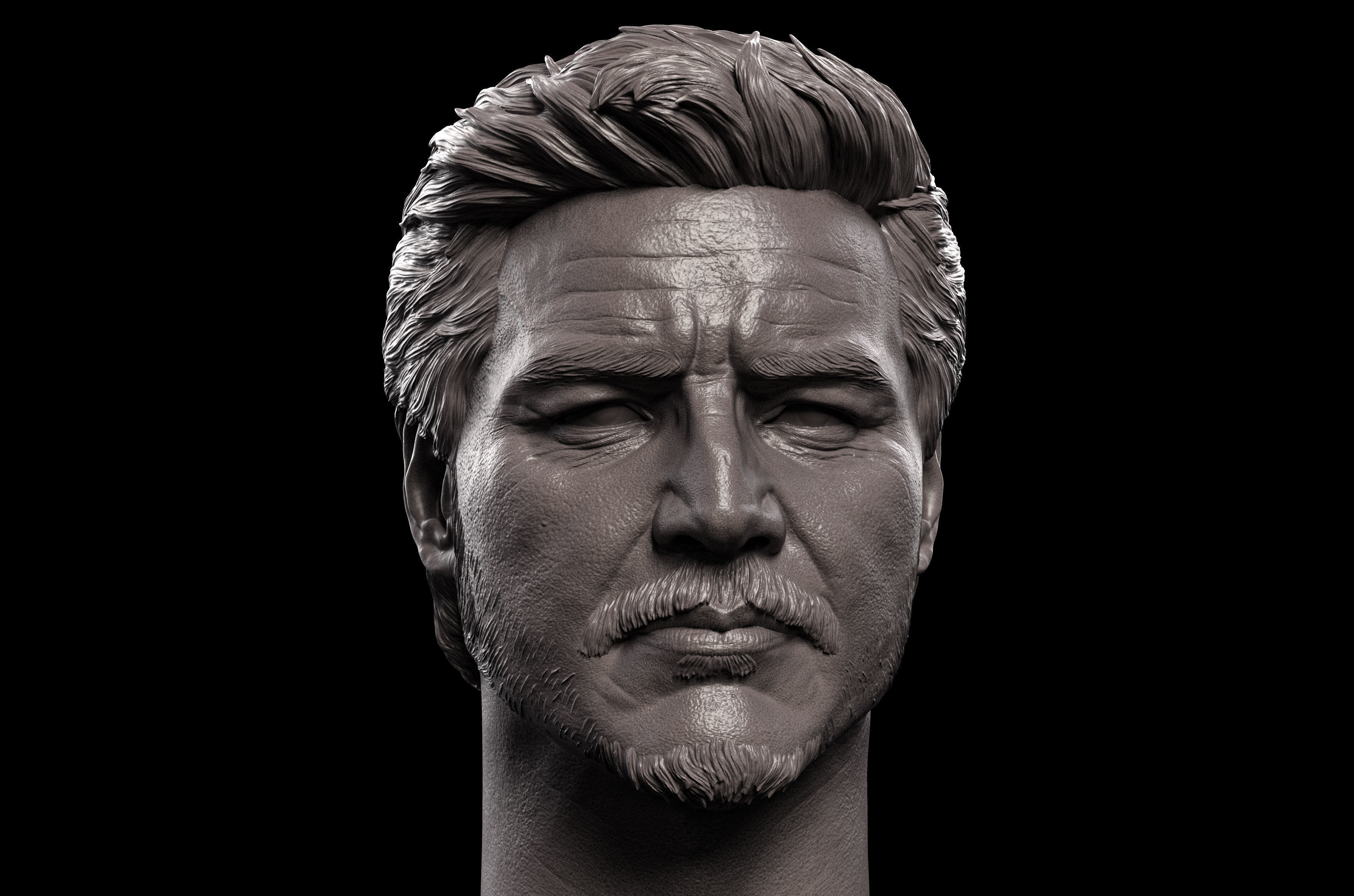 Joel- Pedro Pascal Head 3D model 3D printable | CGTrader