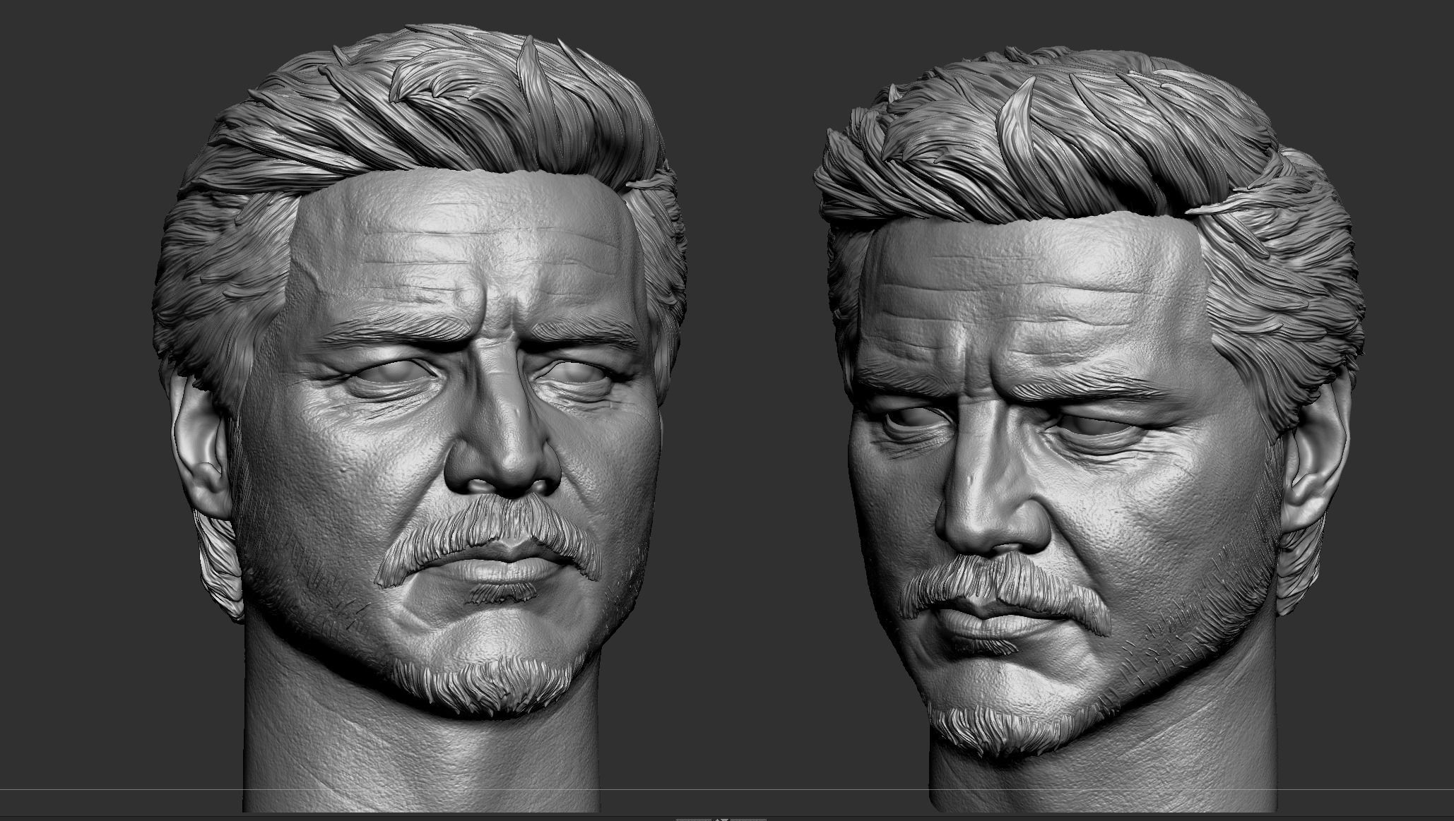 Joel- Pedro Pascal Head 3D model 3D printable | CGTrader