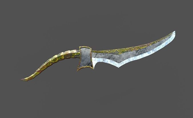 3D model cyberpunk Dagger VR / AR / low-poly | CGTrader