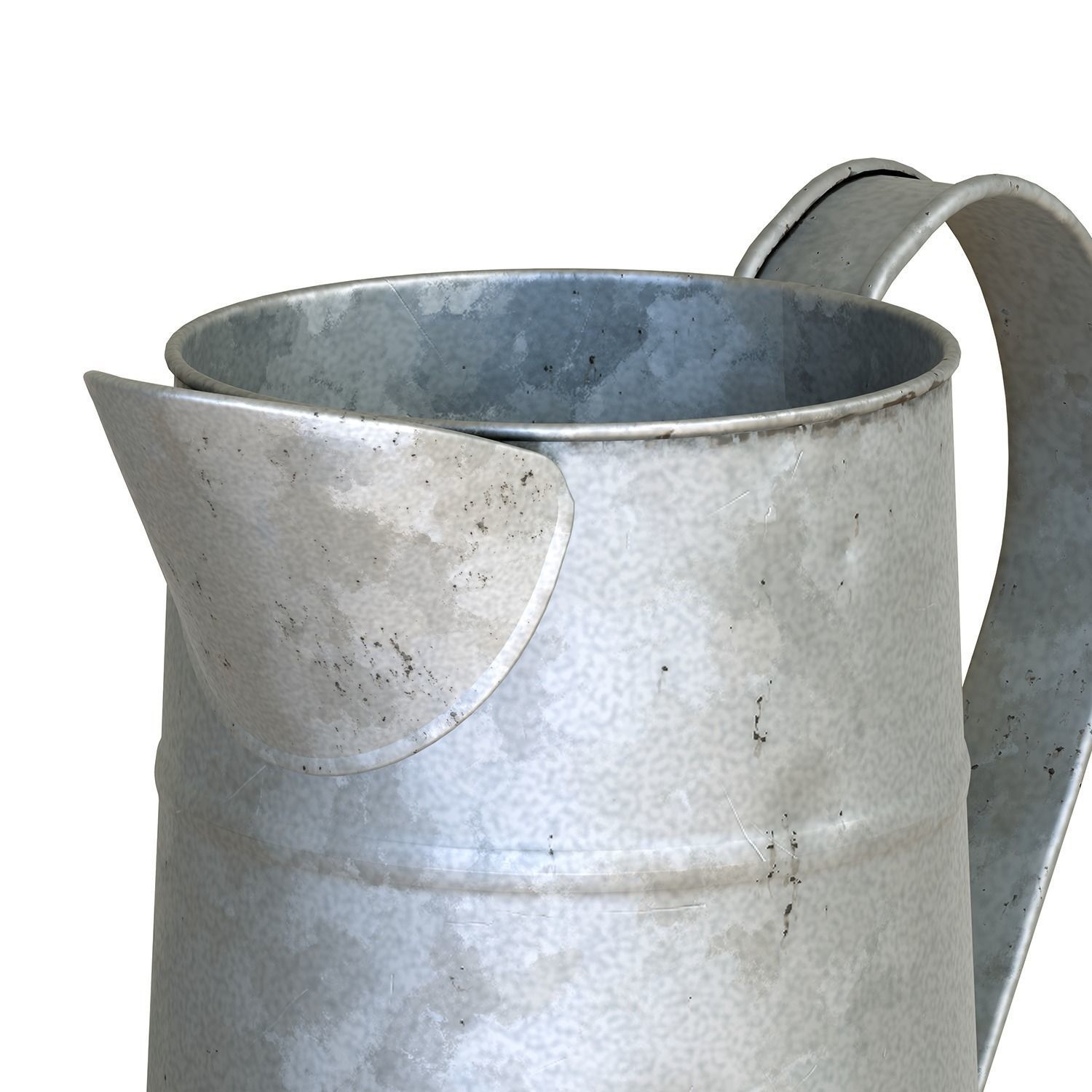 Galvanized Pitcher 3D model | CGTrader