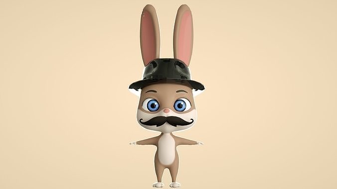 cartoon rabbit 3D model | CGTrader