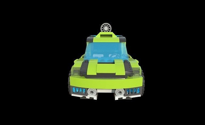Lego Rocket Car 3D model | CGTrader