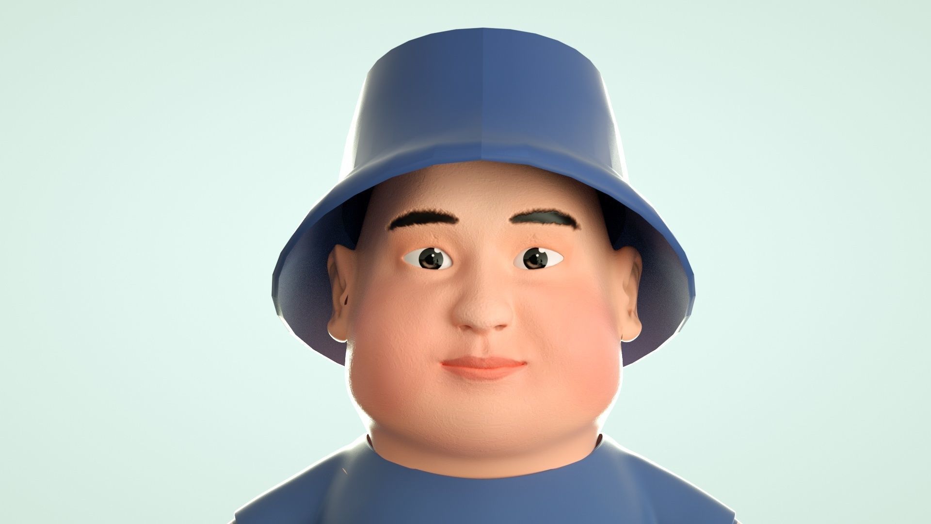 cartoon uncle uncle elder 3D model | CGTrader