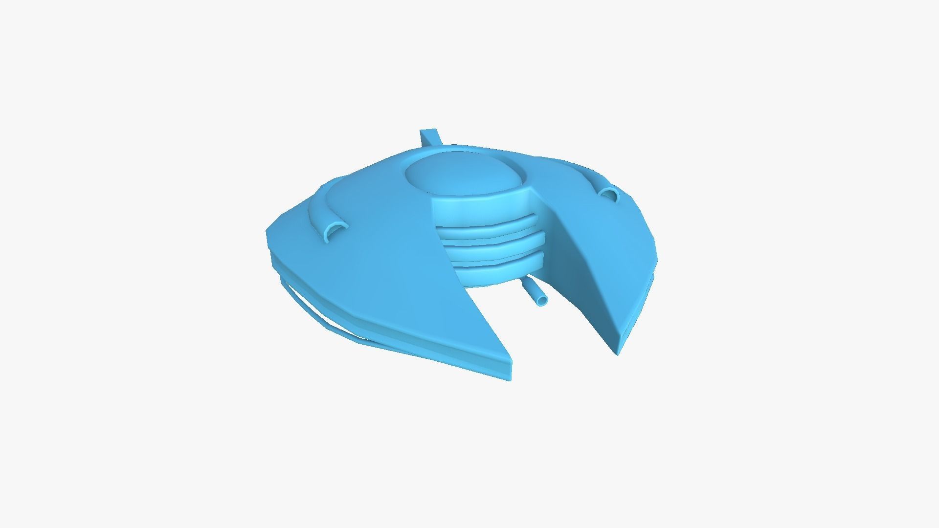 3D model Alien Spaceship UFO D07 Gold - Sci Fi Spacecraft Design VR ...
