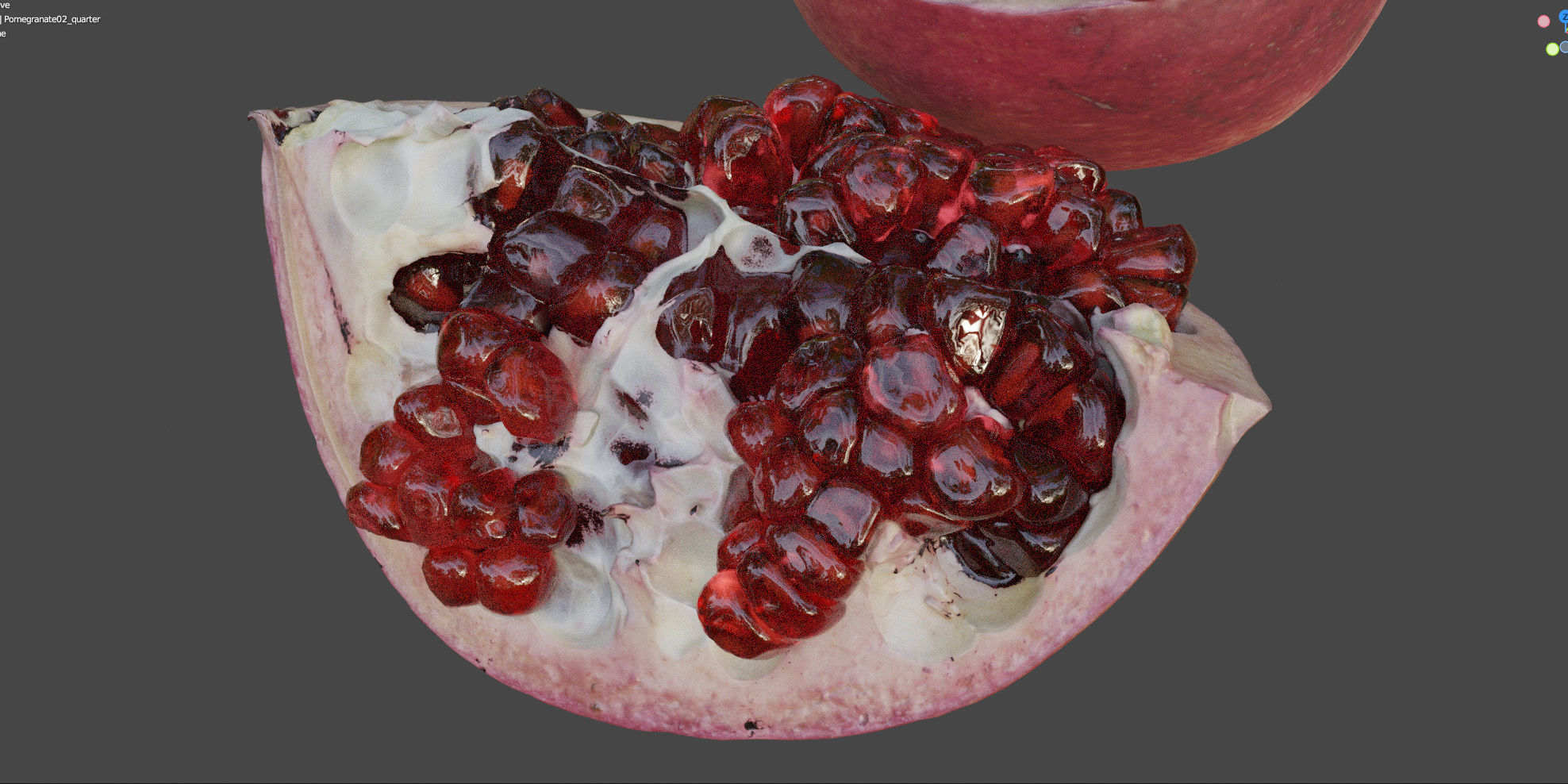4k Scanned Pomegranate 02 3d Model Cgtrader