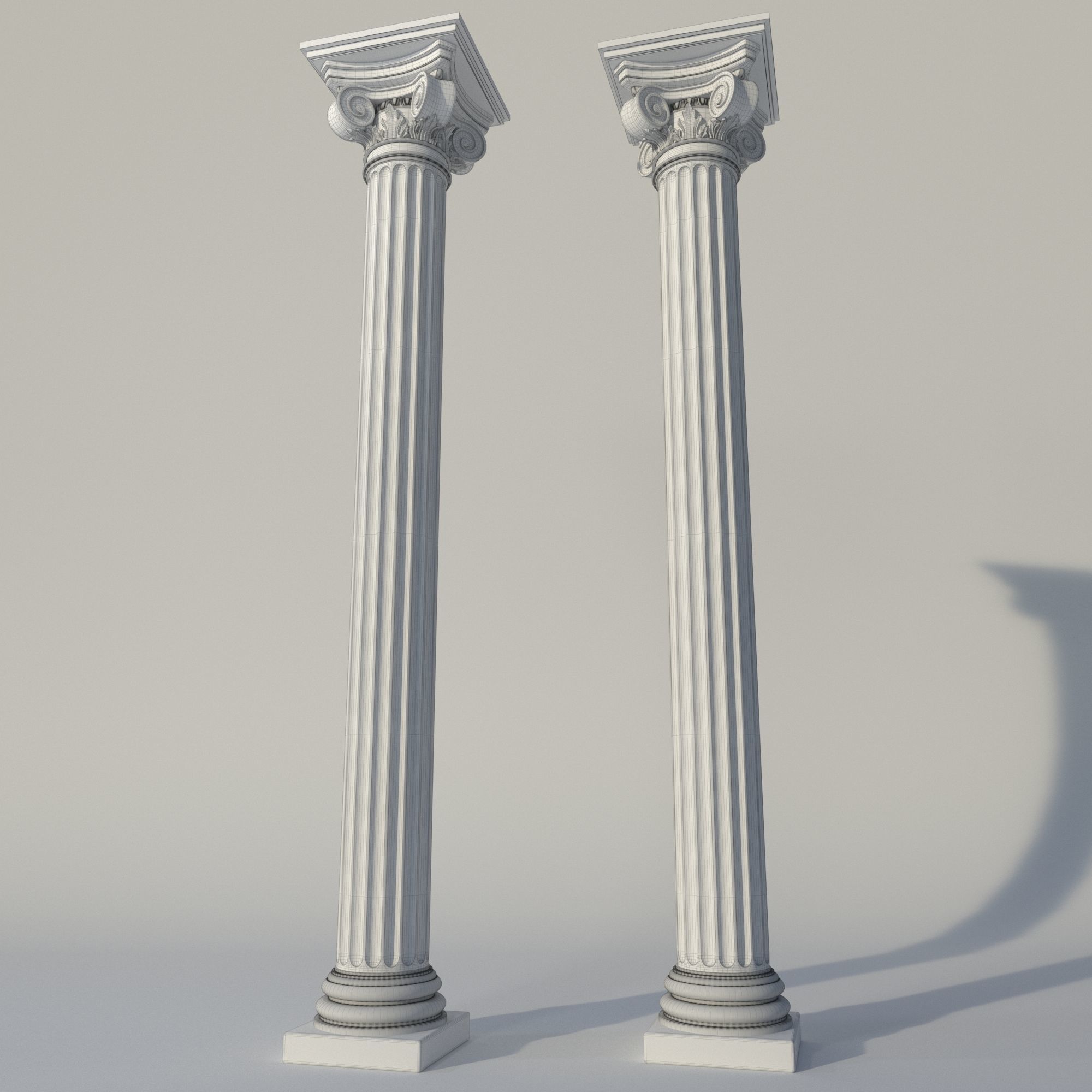 classic column 3D model | CGTrader