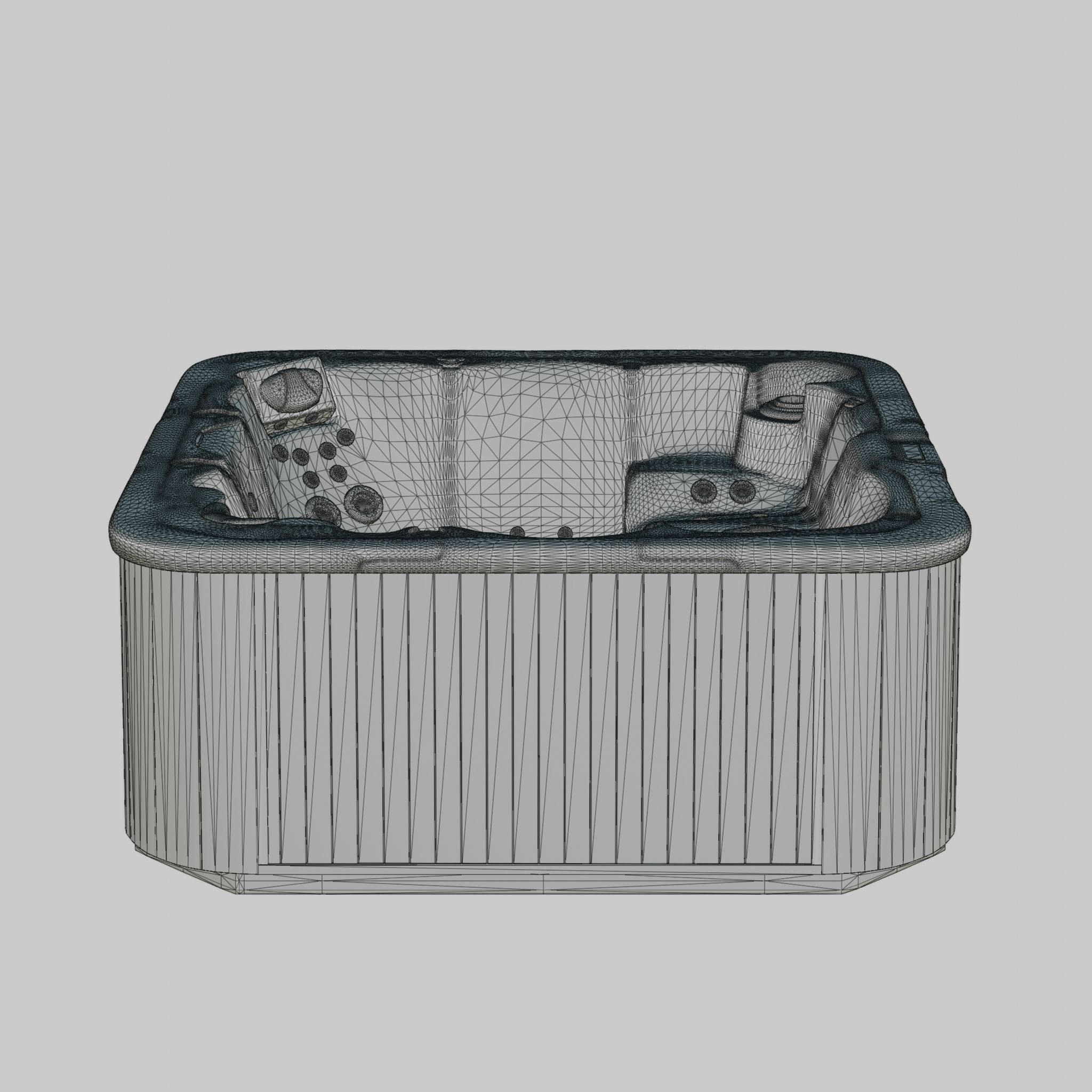 3D model 3D model of Hot Tub Jacuzzi D1 Spas Wayfarer VR / AR / low ...