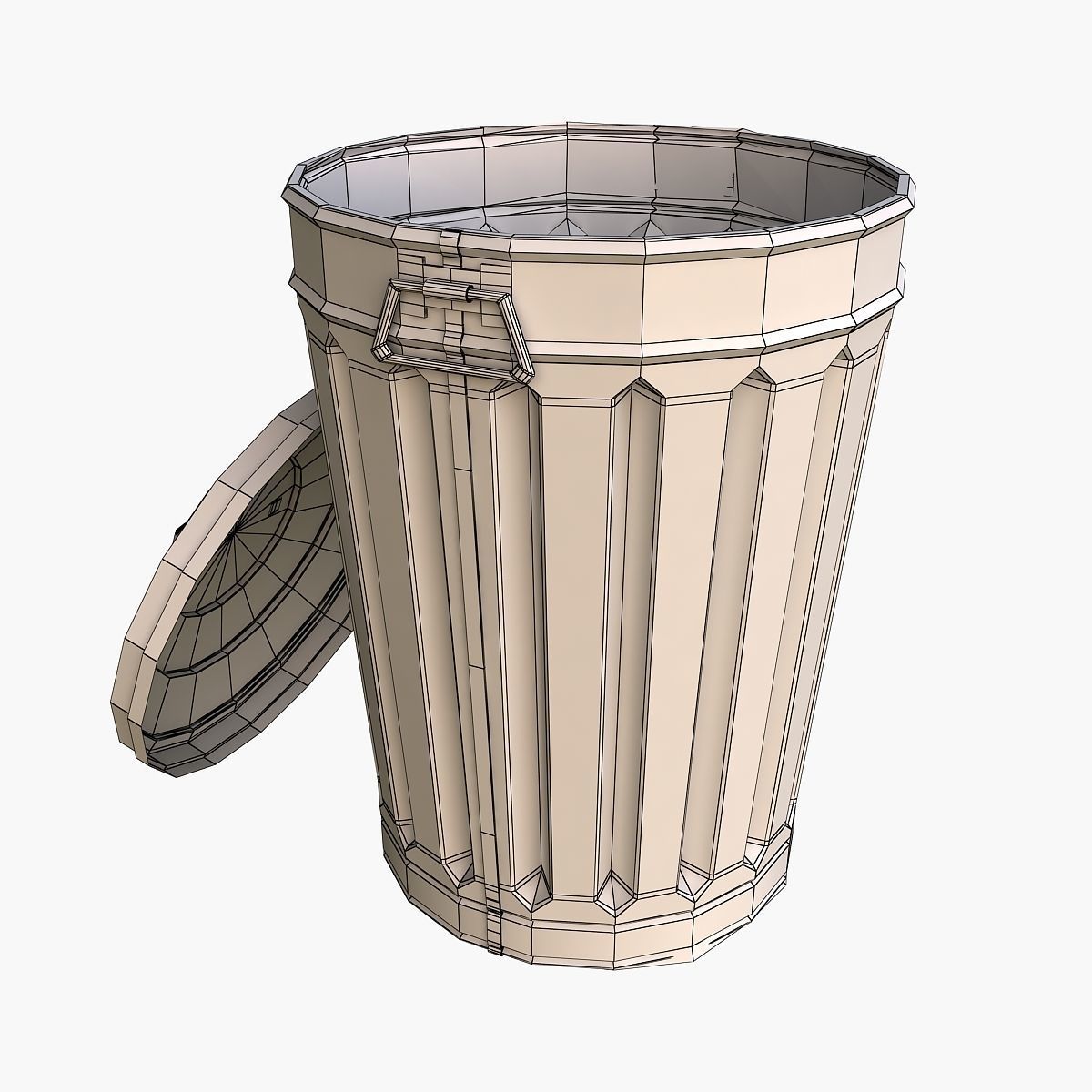Garbage metal Can 3D model | CGTrader