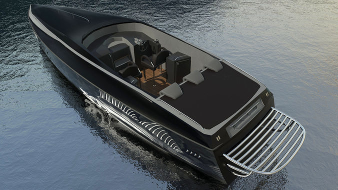 3D model race boat VR / AR / low-poly | CGTrader