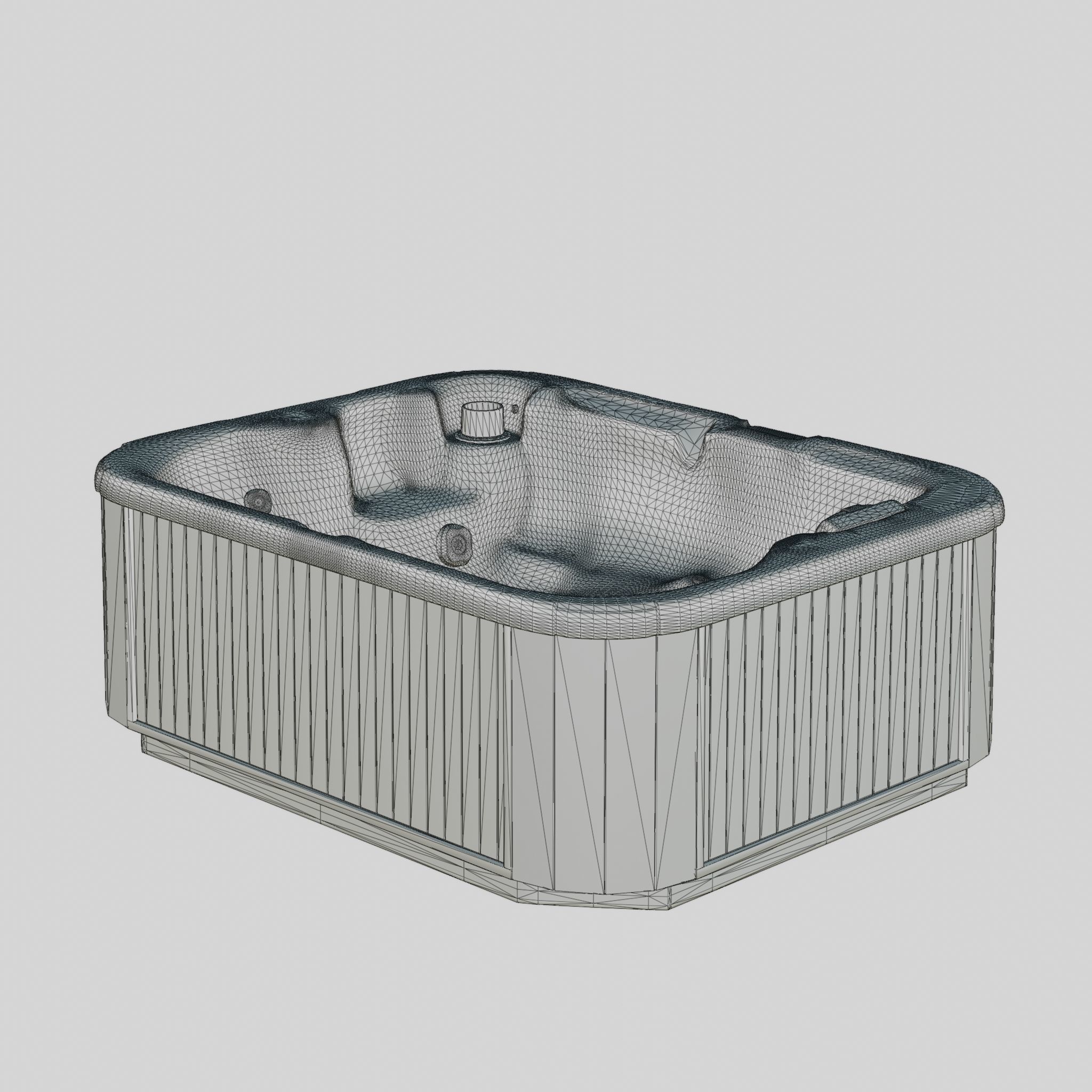 3D model 3D model of Hot Tub Jacuzzi D1 Spas Serenade VR / AR / low ...